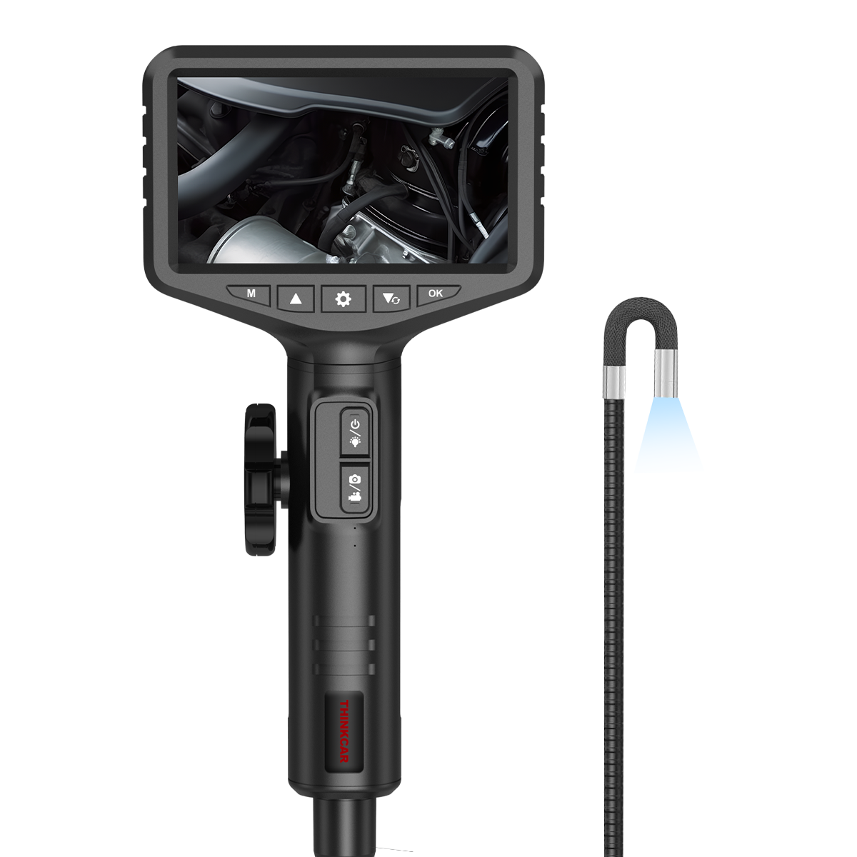 THINKCAR® Dual-Lens Best Articulating Borescope with Light, Inspection ...