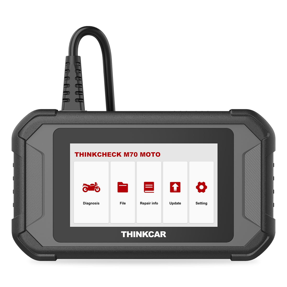 Thinkcar ThinkCheck M70 MOTO 5-Inch Motorcycle & UTV OBD2 Diagnostic ...